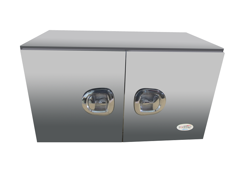 Red Flag™ HD Tool Box 3mm Aluminium Box with SS Lid 900L x 500H x 500D ...